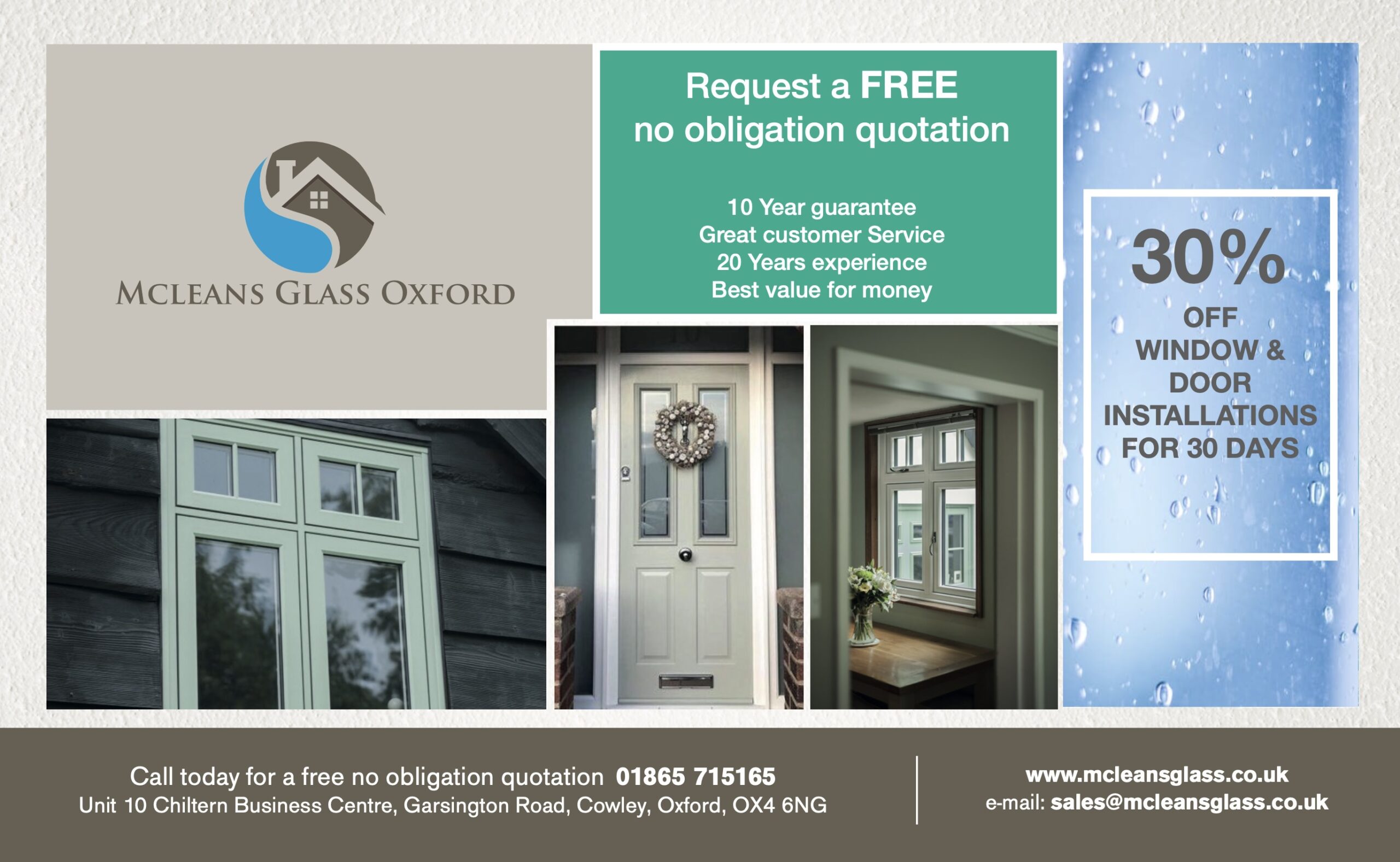 Oxford Windows | Double Glazing Oxford - Mcleans Glass